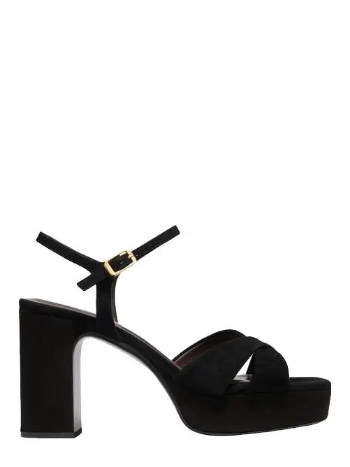 MARGAUX LONNBERG The Paloma Platform - Black Suede