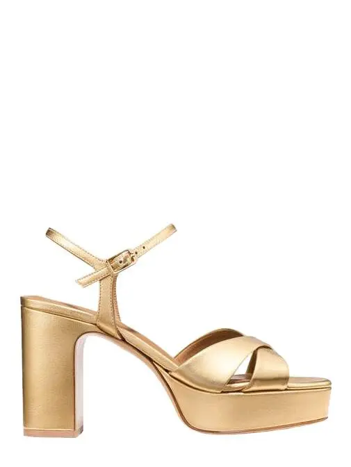 MARGAUX LONNBERG The Paloma Platform - Gold Nappa