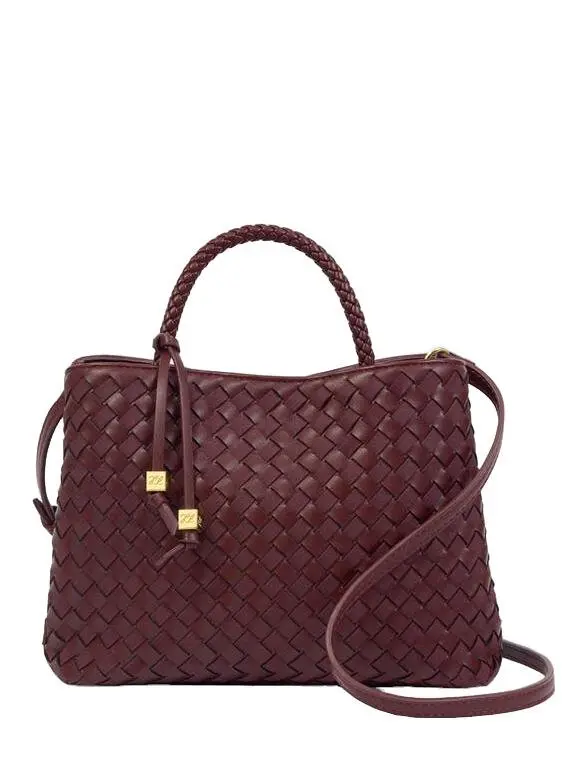KATIE LOXTON Nova Woven Texture Top Handle Bag - Cherry Mixed