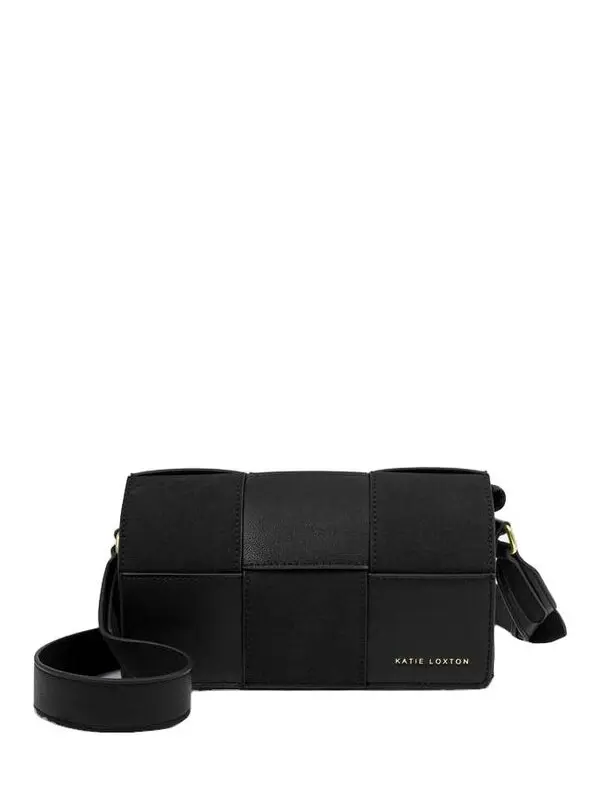KATIE LOXTON Taya Crossbody Bag - Black/black Suedette