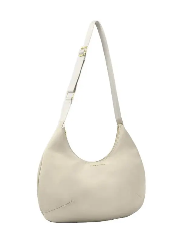 KATIE LOXTON Nylon-luxe Sling Shoulder Bag - Chalk