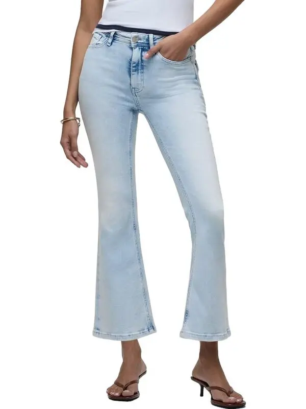 Hudson Jeans Barbara Flap Pocket Bootcut Crop - Whimsy