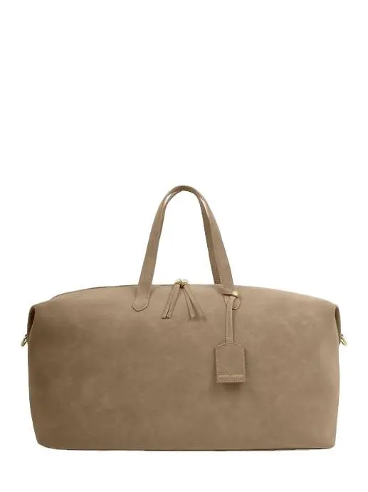 KATIE LOXTON Soho Weekender Bag - Taupe Suedette
