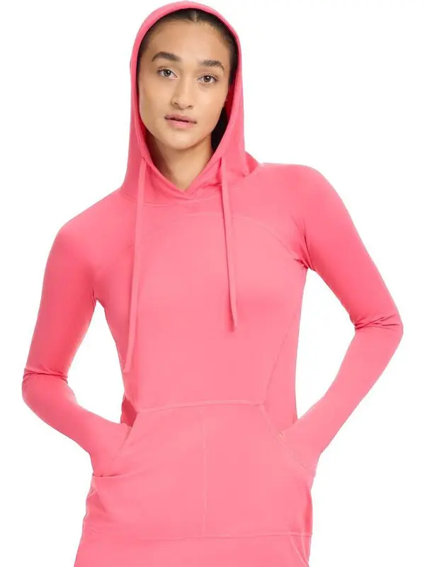 BLOQUV Hoodie Dress Relaxed - Watermelon