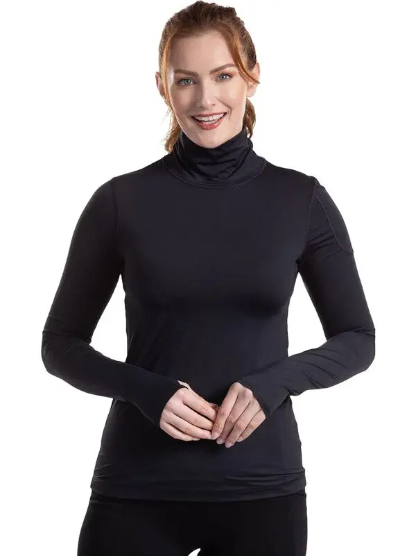 BLOQUV Sun Protective Turtleneck - Black