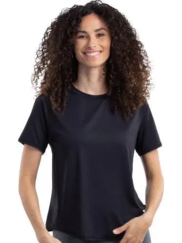 BLOQUV Short Sleeve Uv Protection Relaxed Crew Shirt - Black
