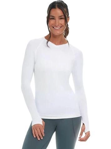 BLOQUV Active V-neck Sun Shirt - White