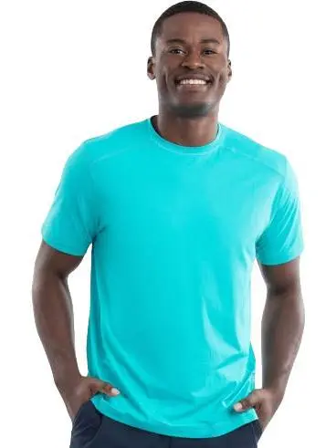 BLOQUV Short Sleeve Sun Shirt - Caribbean Blue
