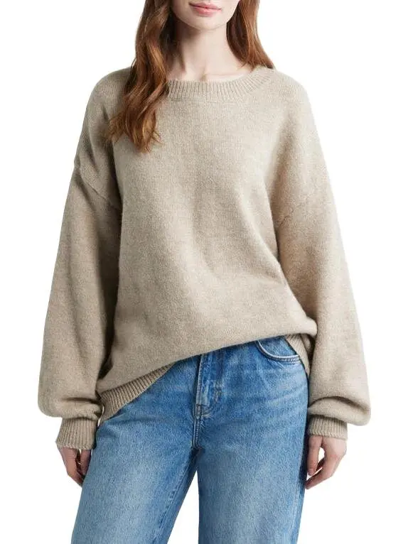 Princess Polly Ryanna Crewneck Sweater - Beige