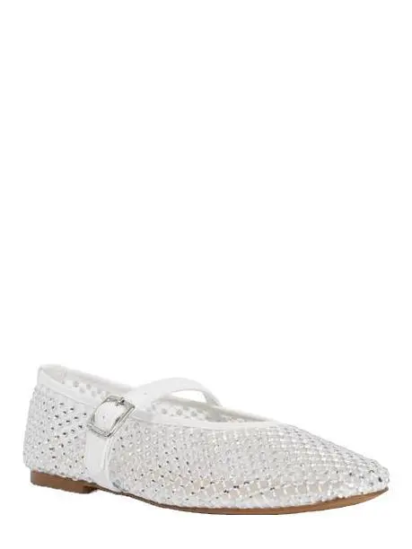 Dune London Haislee Mary Jane Flat - White