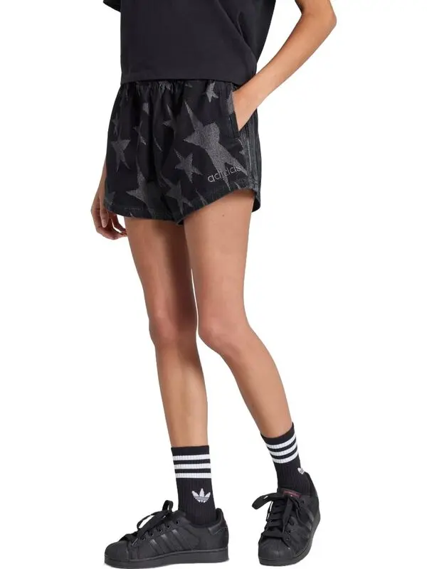 Adidas Graphic Denim Shorts - True Black Denim