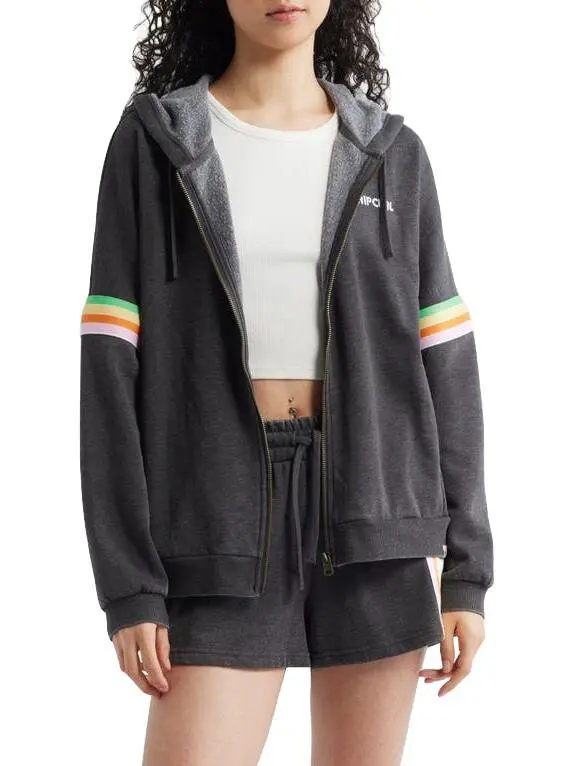 Rip Curl Surf Revival Zip Hoodie - Washed Black