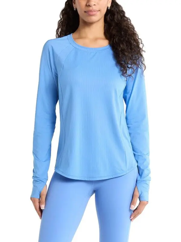Zella Rally Mesh Top - Blue Azurite