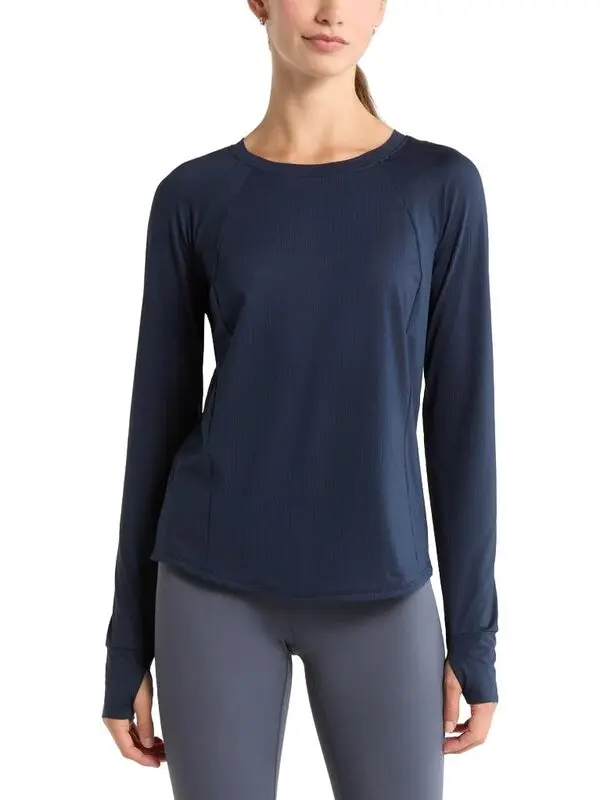 Zella Rally Mesh Top - Navy Sapphire