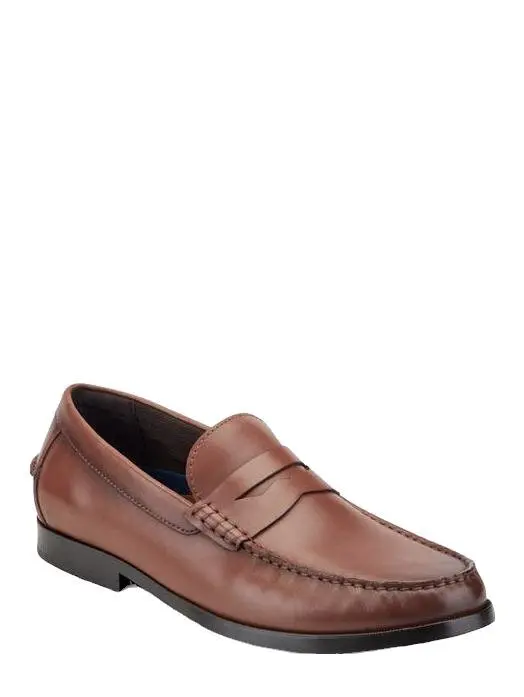 Rockport Willcox Penny Loafer - Dark Natural