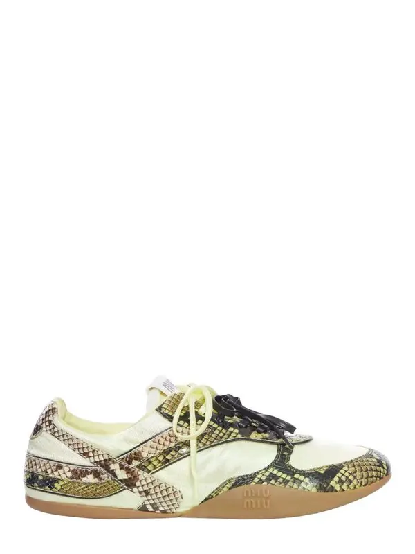Miu Miu Panelled Sneakers - Yellow