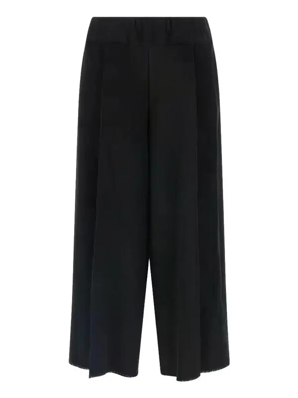 Issey Miyake Campagne Wide Leg Trousers - Black