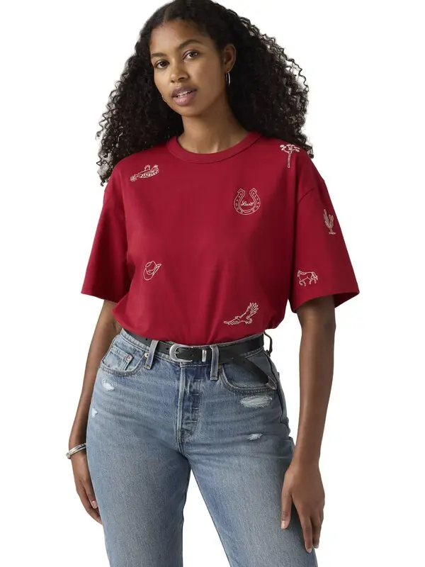 LEVI'S Graphic Tabor Tee - Rhythmic Red