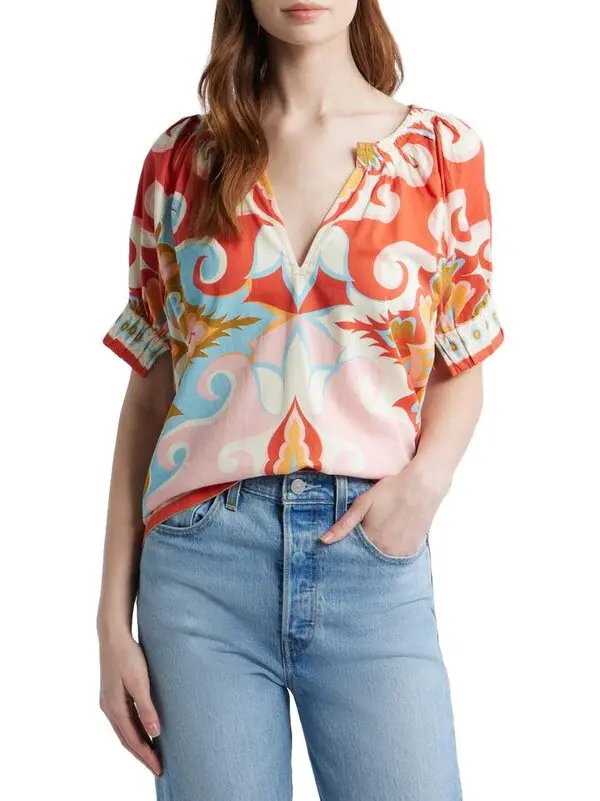 Love The Label Dawson Baroque Print Shirt - Rosetti Print