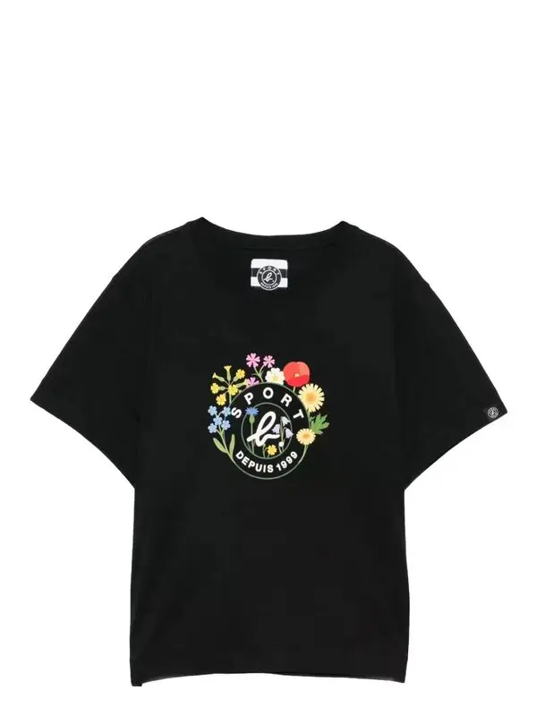 AGNES B. Logo T-shirt - Black