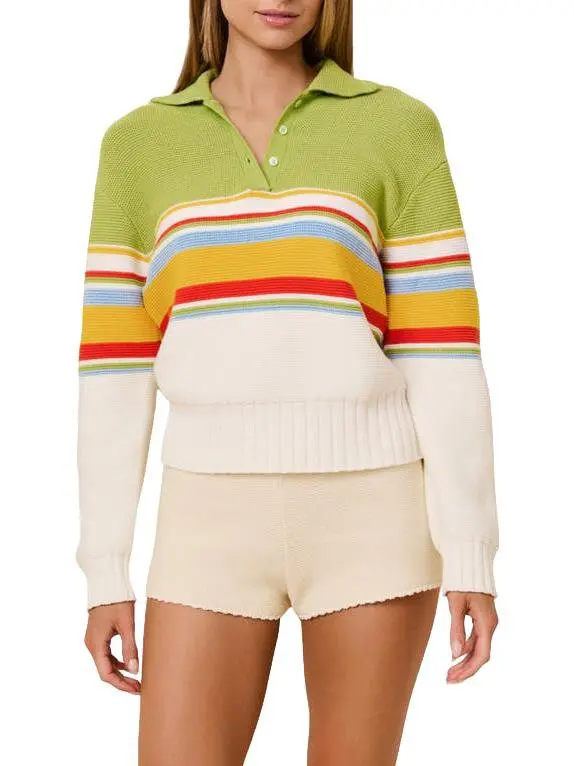 Solid & Striped Striped Cotton Sweater - St. Barths Stripe