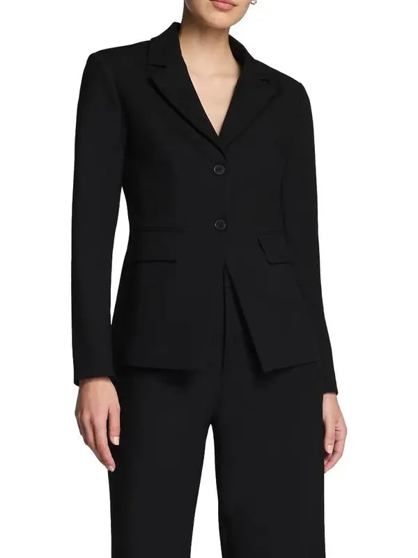 Spanx Tailored Notched Lapel Blazer - Classic Black