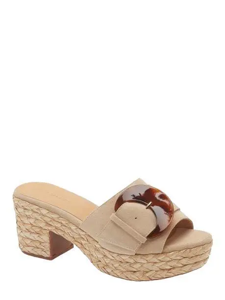 CHOCOLAT BLU Garlyn Platform Sandal - Latte Suede