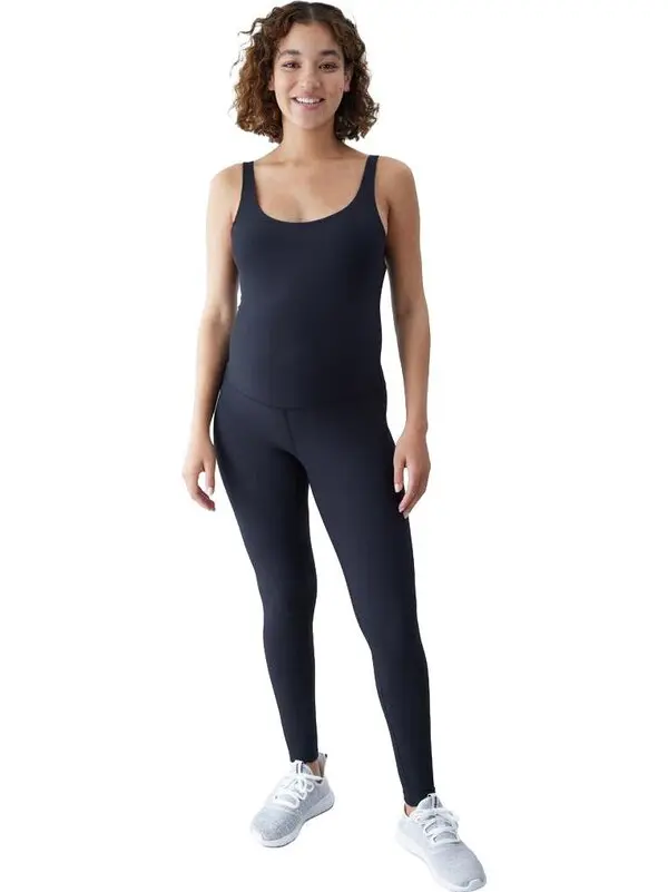 INGRID & ISABEL Full Length Maternity Bodysuit - Black