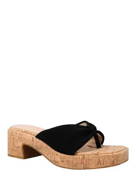 Pelle Moda Bandi Platform Flip Flop - Black