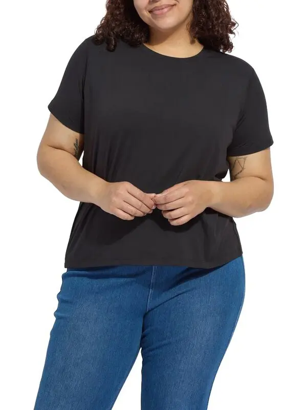 Lyssé Perfect Box Cut T-shirt - Black