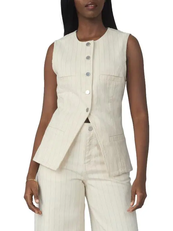 LOLA DENIM Emma Denim Vest - Silver Lining