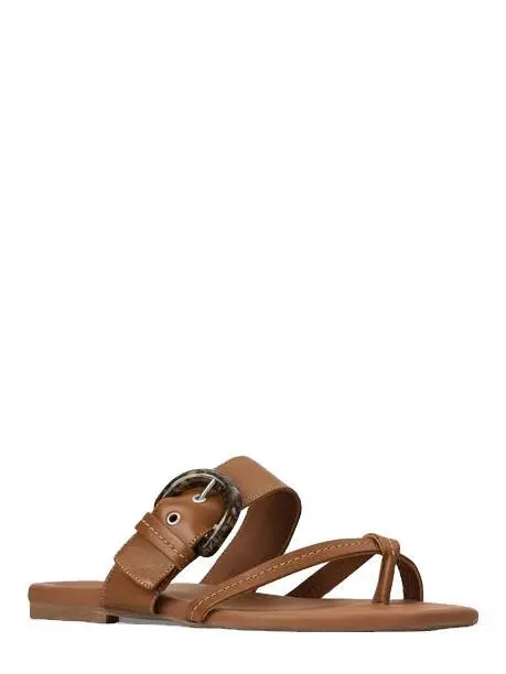 Aquatalia Asti Weatherproof Slide Sandal - Cognac Leather