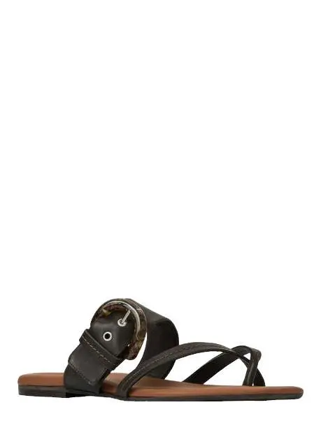 Aquatalia Asti Weatherproof Slide Sandal - Espresso Leather