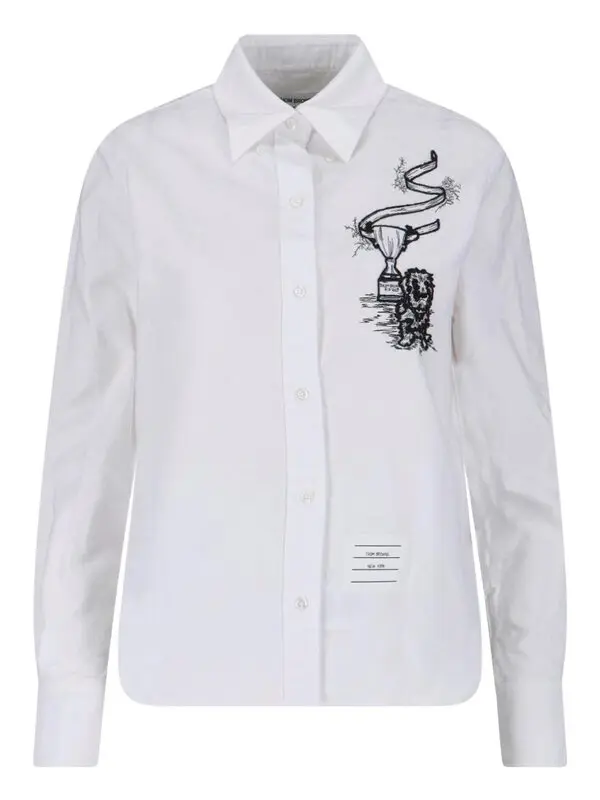 Thom Browne Hector Trophy Shirt - White