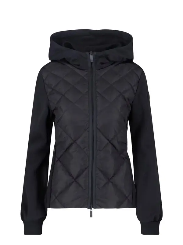 Moncler Padded Zip-up Sweater - Black