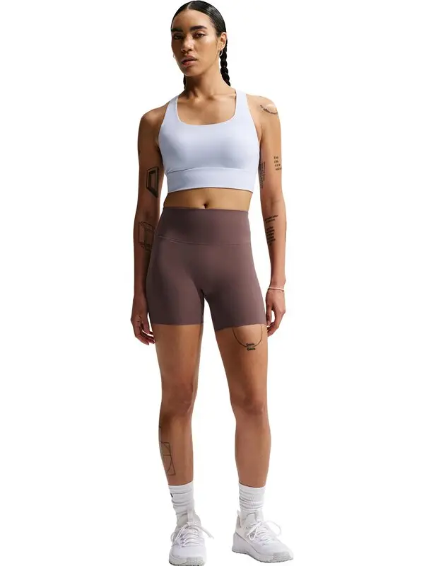 Nike Zenvy High-waisted 5" Biker Shorts - Purple