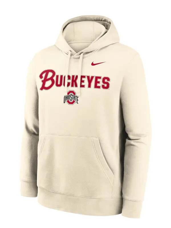 Nike Ohio State Primetime Club Pullover Hoodie - Brown