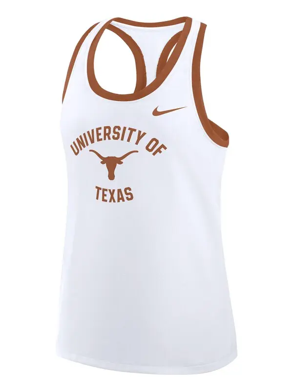Nike Texas Uni Name College Racerback Tank Top - White