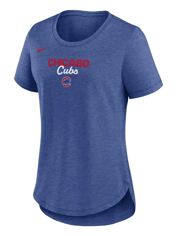 Nike Chicago Cubs Arched Team Name Mlb T-shirt - Blue
