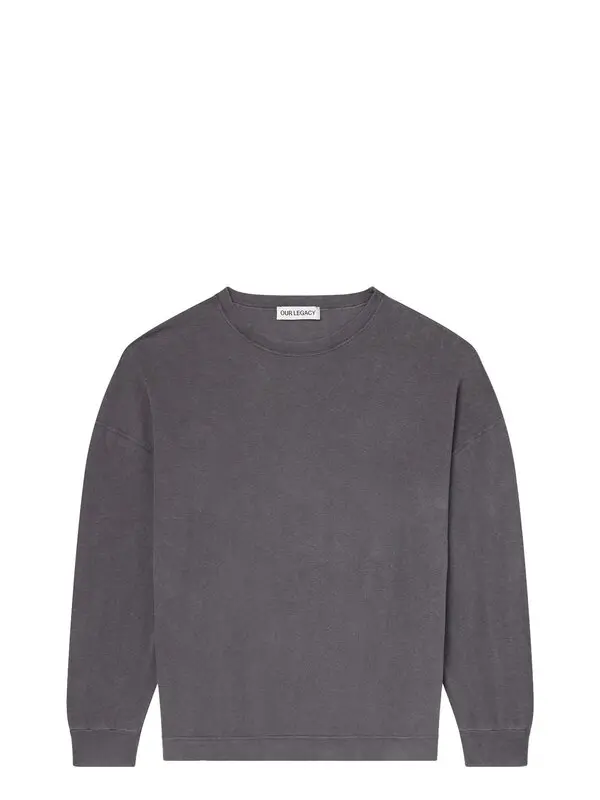 Our Legacy Slack Cotton-blend Jersey Sweatshirt - Gray