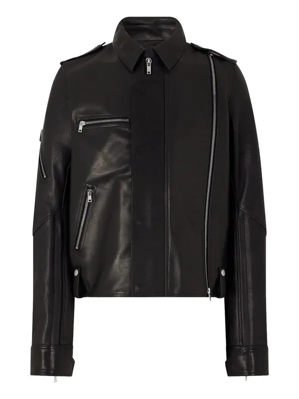 Rick Owens Vega Leather Jacket - Black