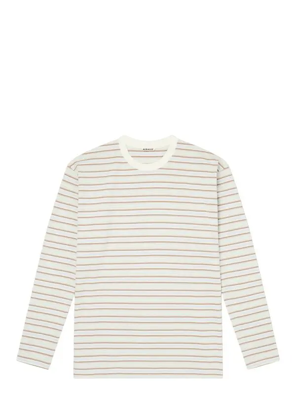 Auralee Striped Cotton-jersey T-shirt - Multi