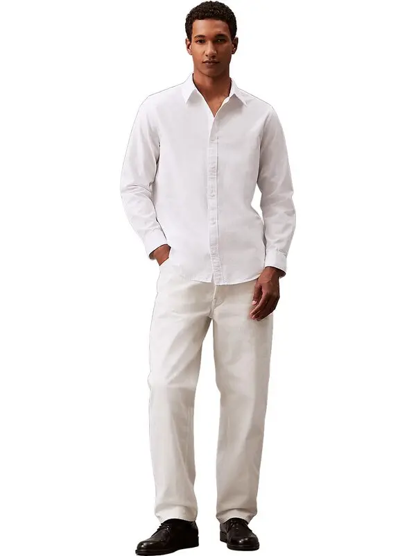 Calvin Klein Oxford Classic Shirt - Brilliant White