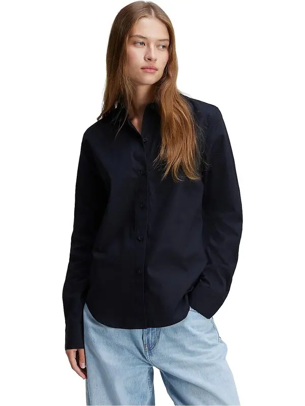 Calvin Klein Pure Poplin Shirt - Black Beauty