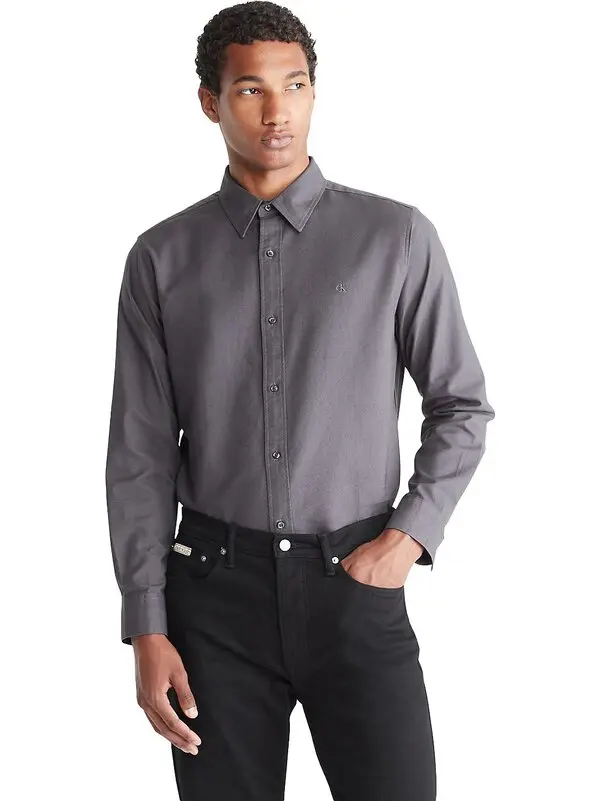 Calvin Klein Oxford Classic Shirt - Forged Iron