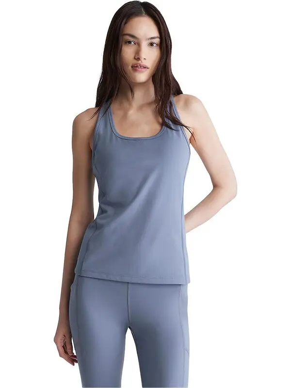 Calvin Klein Performance Embrace Racerback Tank Top - Steel
