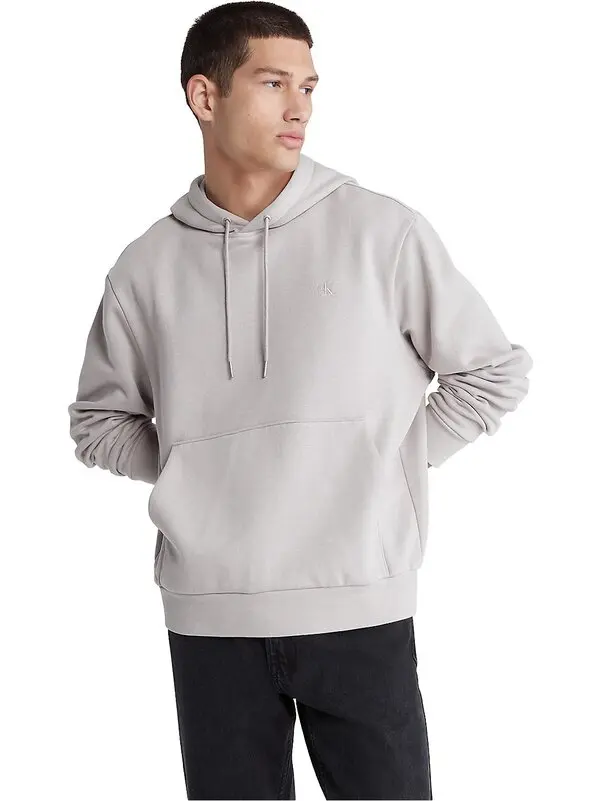 Calvin Klein Archive Logo Fleece Hoodie - Porpoise