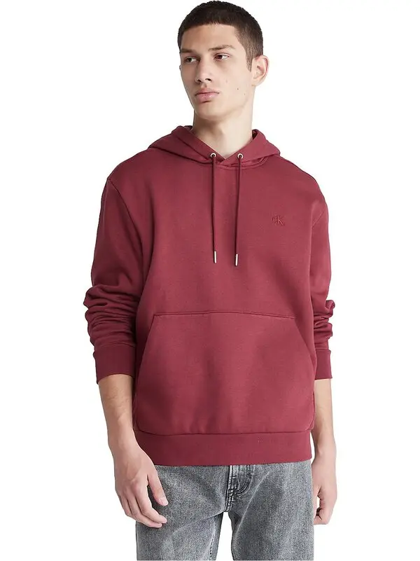Calvin Klein Archive Logo Fleece Hoodie - Tawny Port