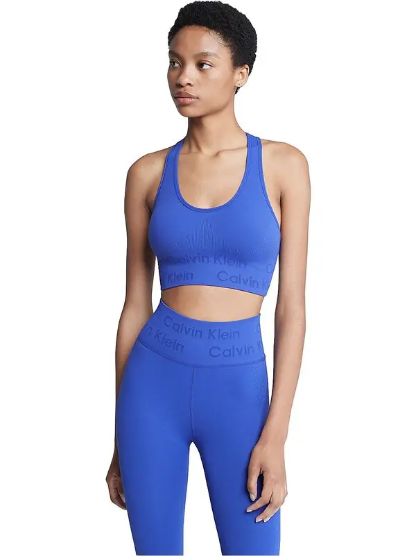 Calvin Klein Performance Seamless Medium Impact Sports Bra - Luna