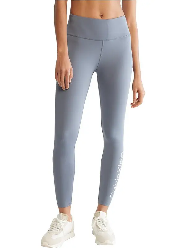 Calvin Klein Performance Sleek High Rise 7/8 Leggings - Steel